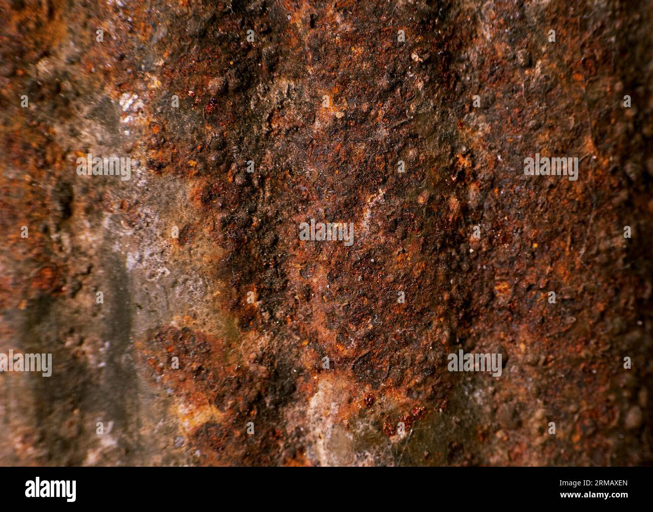 Sheet of old metal surface with rusty surface. Abstract macro vintage ...