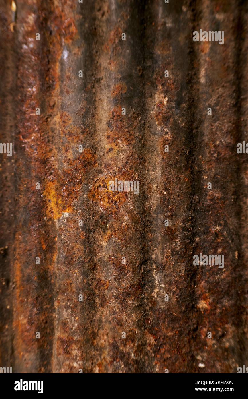 Sheet of old metal surface with rusty surface. Abstract vintage patern ...