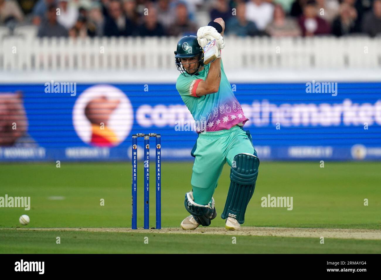 Oval Invincibles' Tom Curran in batting action during The Hundred men's ...