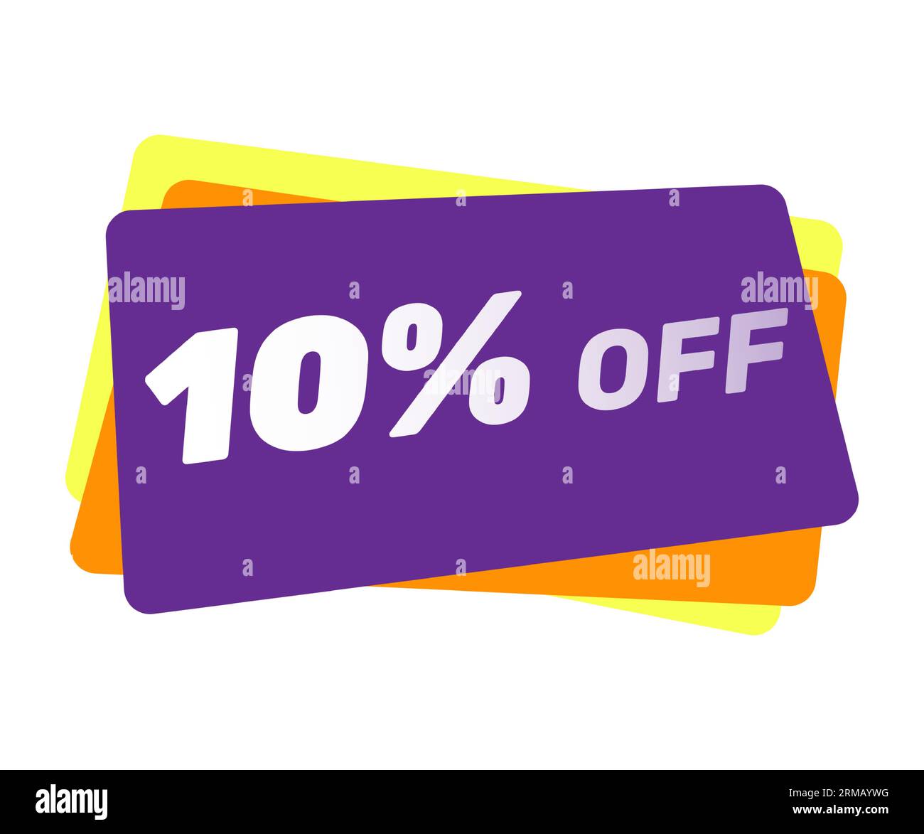 Ten percent off discount poster design Stock Vector Image & Art - Alamy