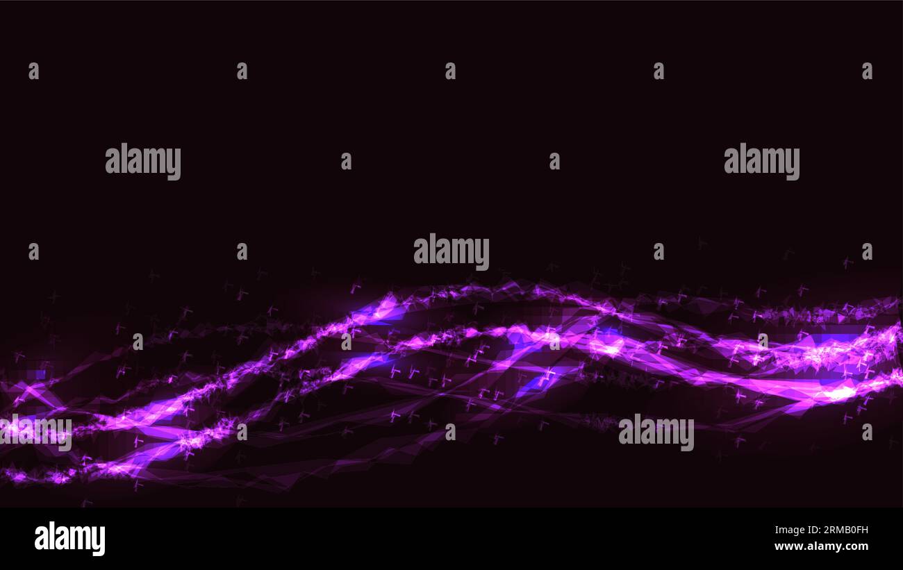 Pink abstract digital high-tech magical cosmic energy electric bright ...