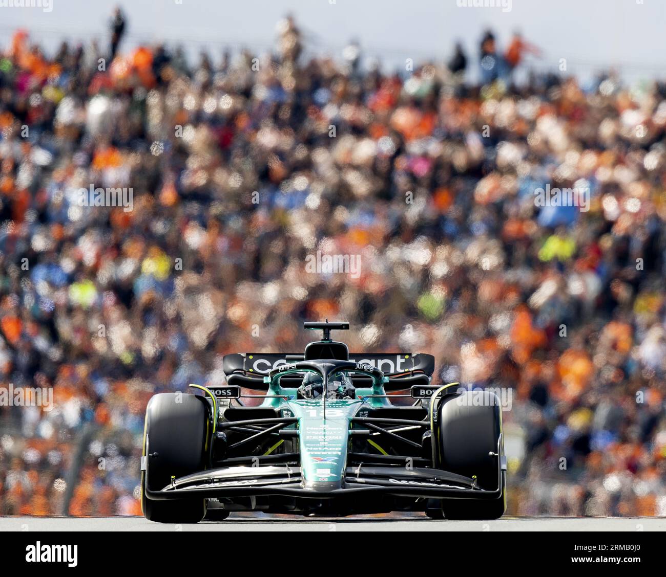 ZANDVOORT - Lance Stroll (Aston Martin) during the F1 Grand Prix of the ...