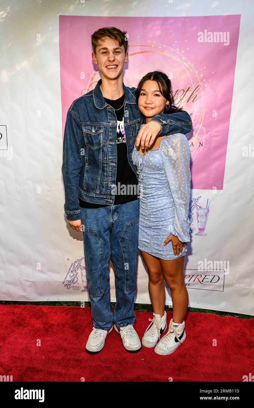 Los Angeles, USA. 26th Aug, 2023. Rapper Jesse Peterson with girlfriend ...