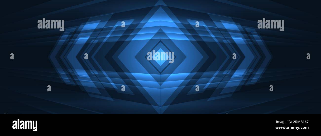 Abstract blue futuristic technology background concept high-speed movement with dynamic motion ...