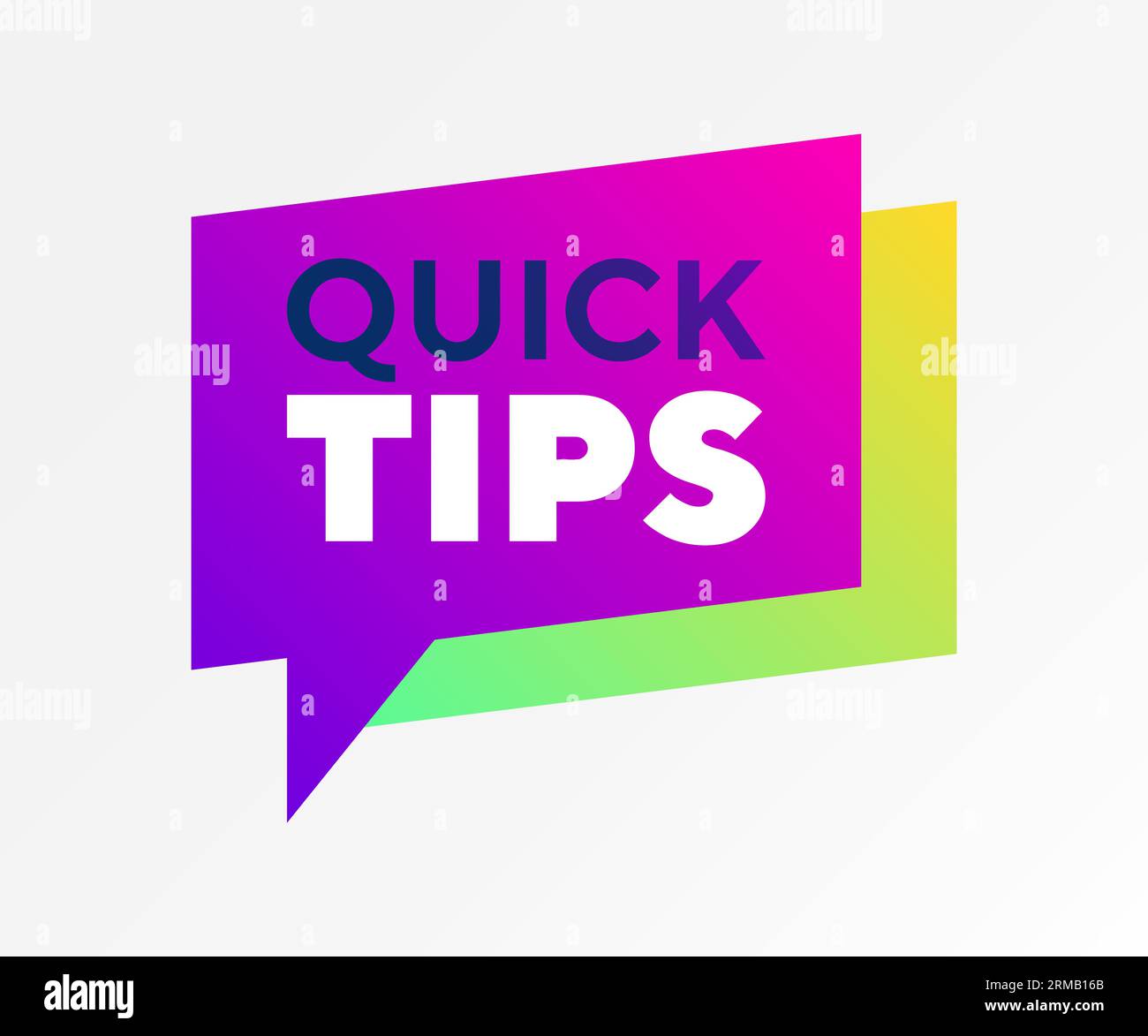 Quick tips poster design with origami elements Stock Vector Image & Art - Alamy