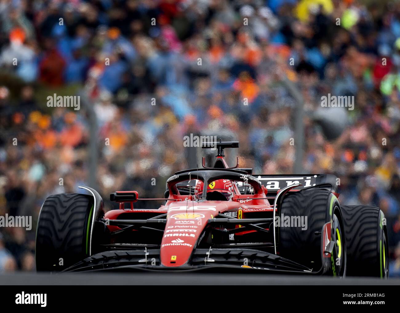 ZANDVOORT - Charles Leclerc (Ferrari) during the F1 Grand Prix of the ...