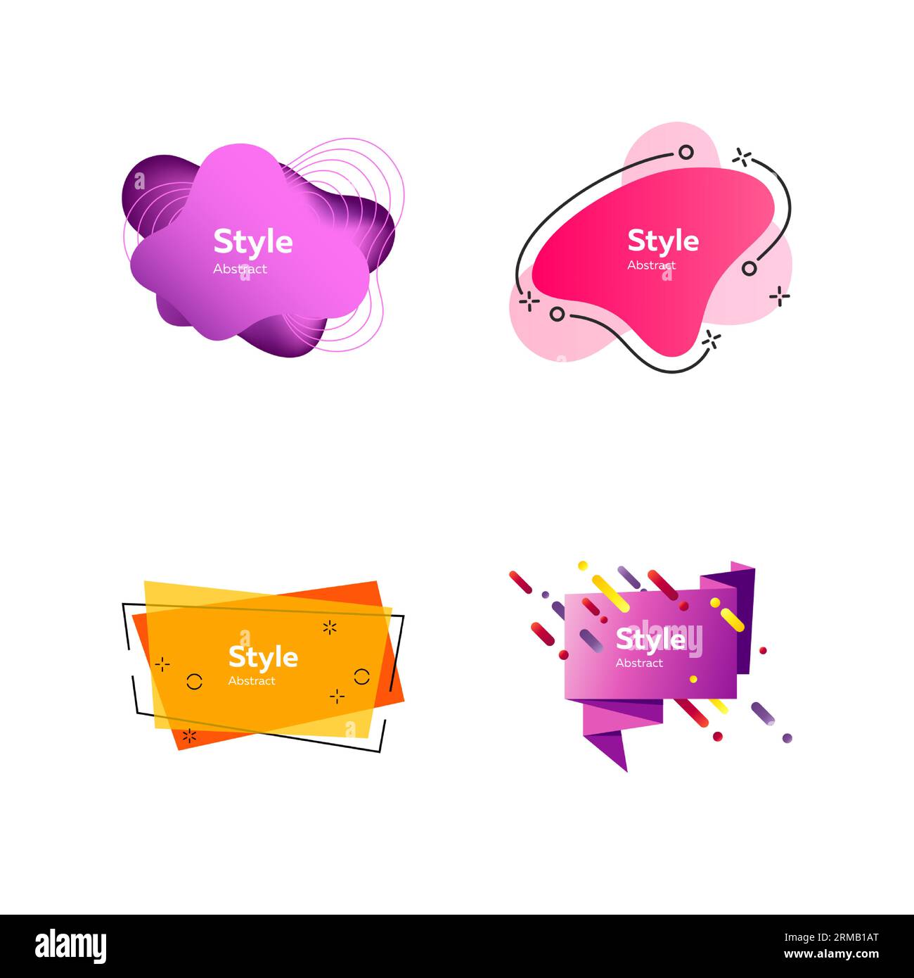 Bright colorful abstract figures Stock Vector Image & Art - Alamy