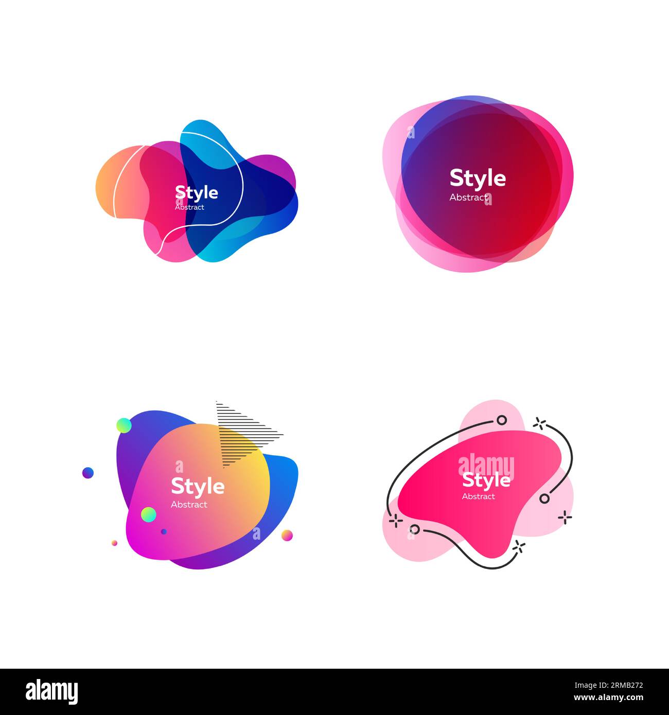 Bright colorful abstract figures Stock Vector Image & Art - Alamy