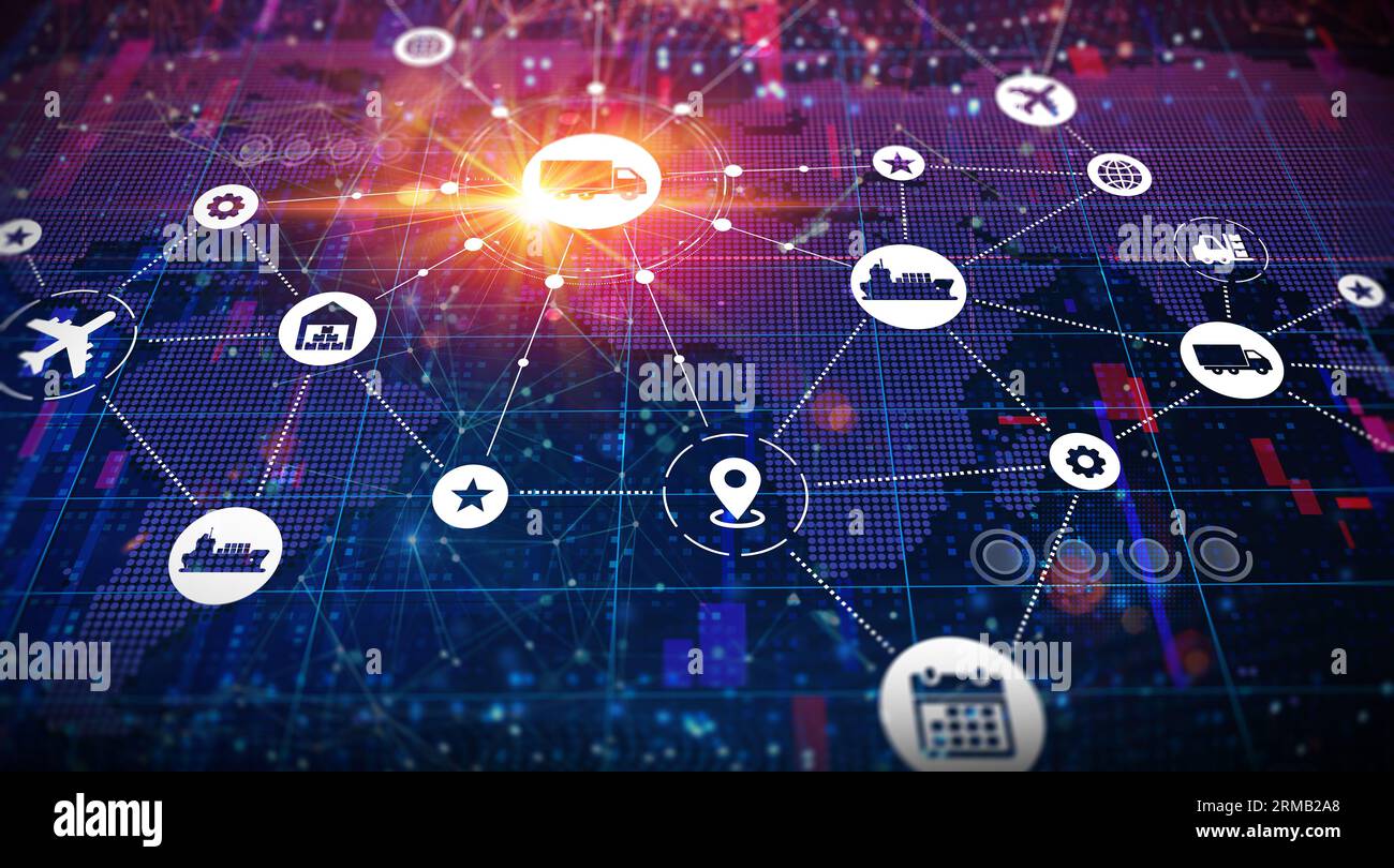 Supply Chain Management Scm The Coordinated Process Of Producing And Delivering Goods And