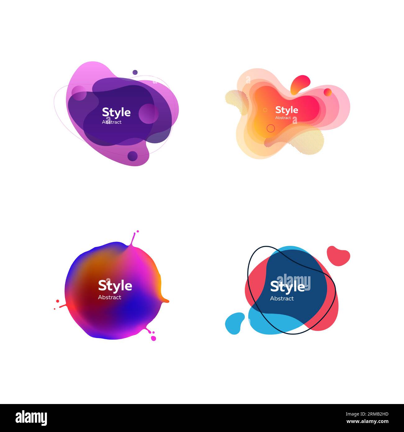 Modern bright neon shapes set Stock Vector Image & Art - Alamy