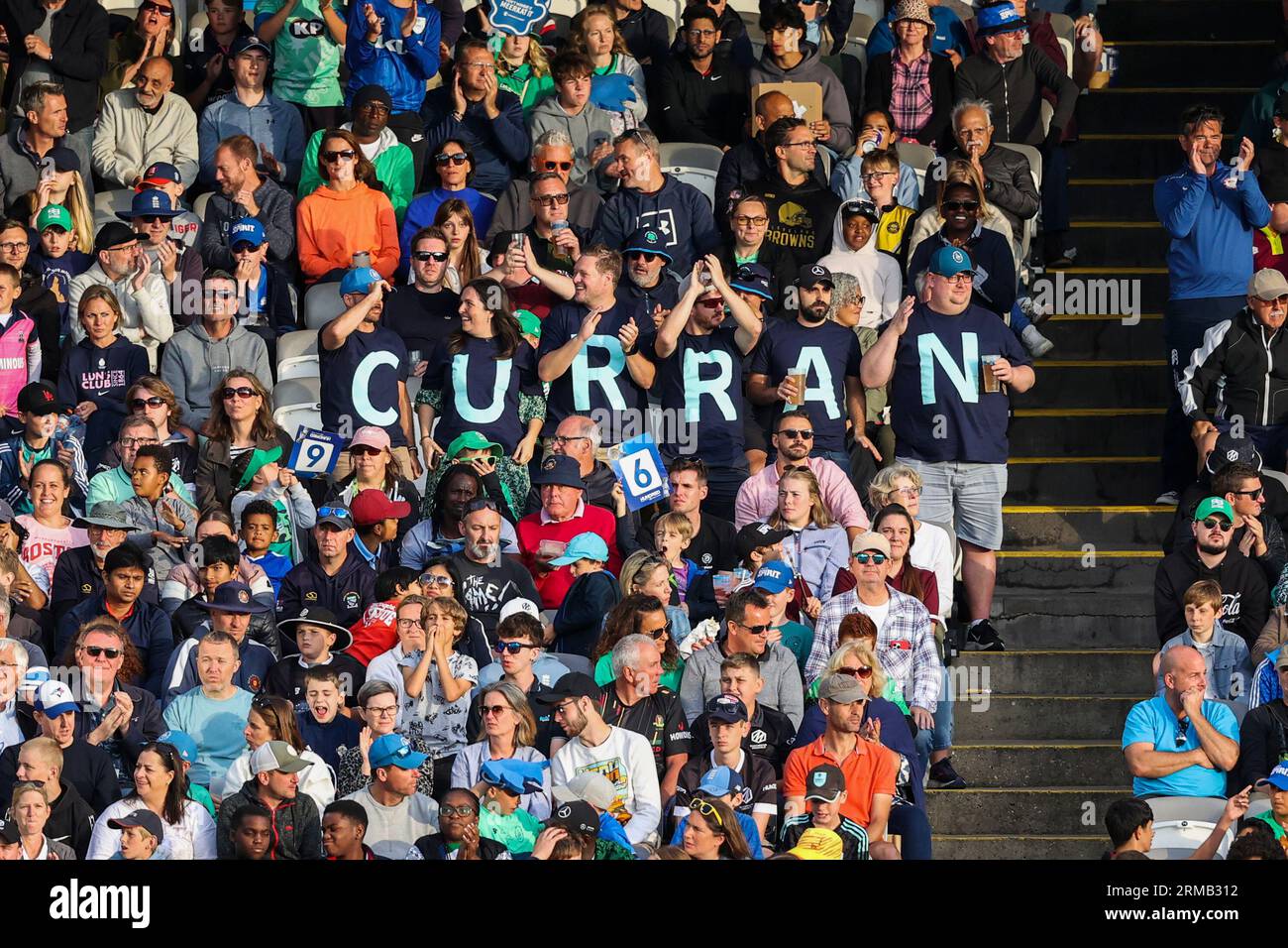 London, England. 21st August, 2023. Fans during the Hundred Final match ...