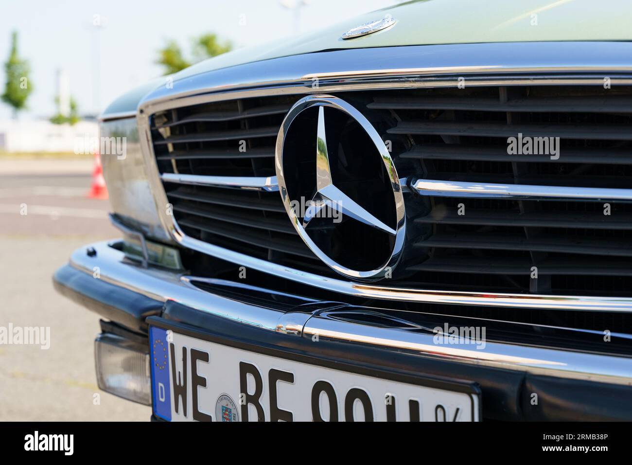 Waltershausen, Germany - June 10, 2023: MERCEDES SL-CLASS 450 SL. Front ...
