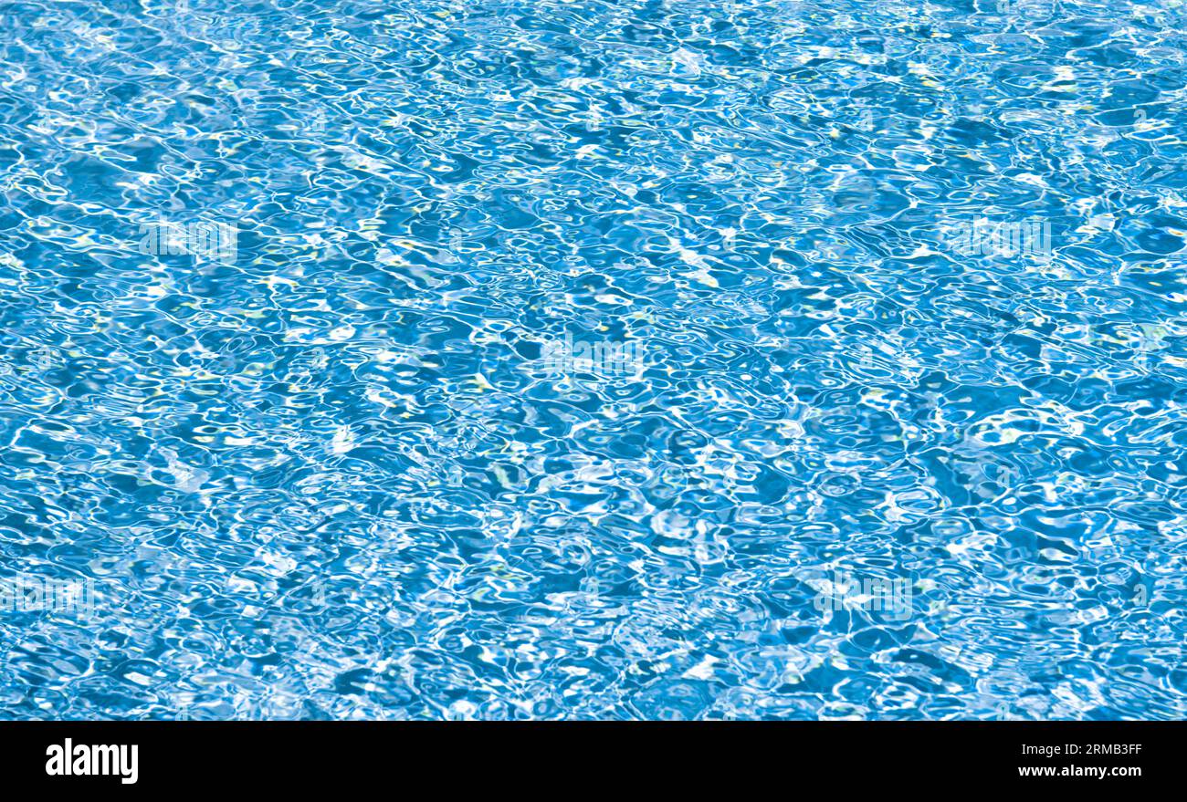blue swimming pool water background with ripples Stock Photo - Alamy