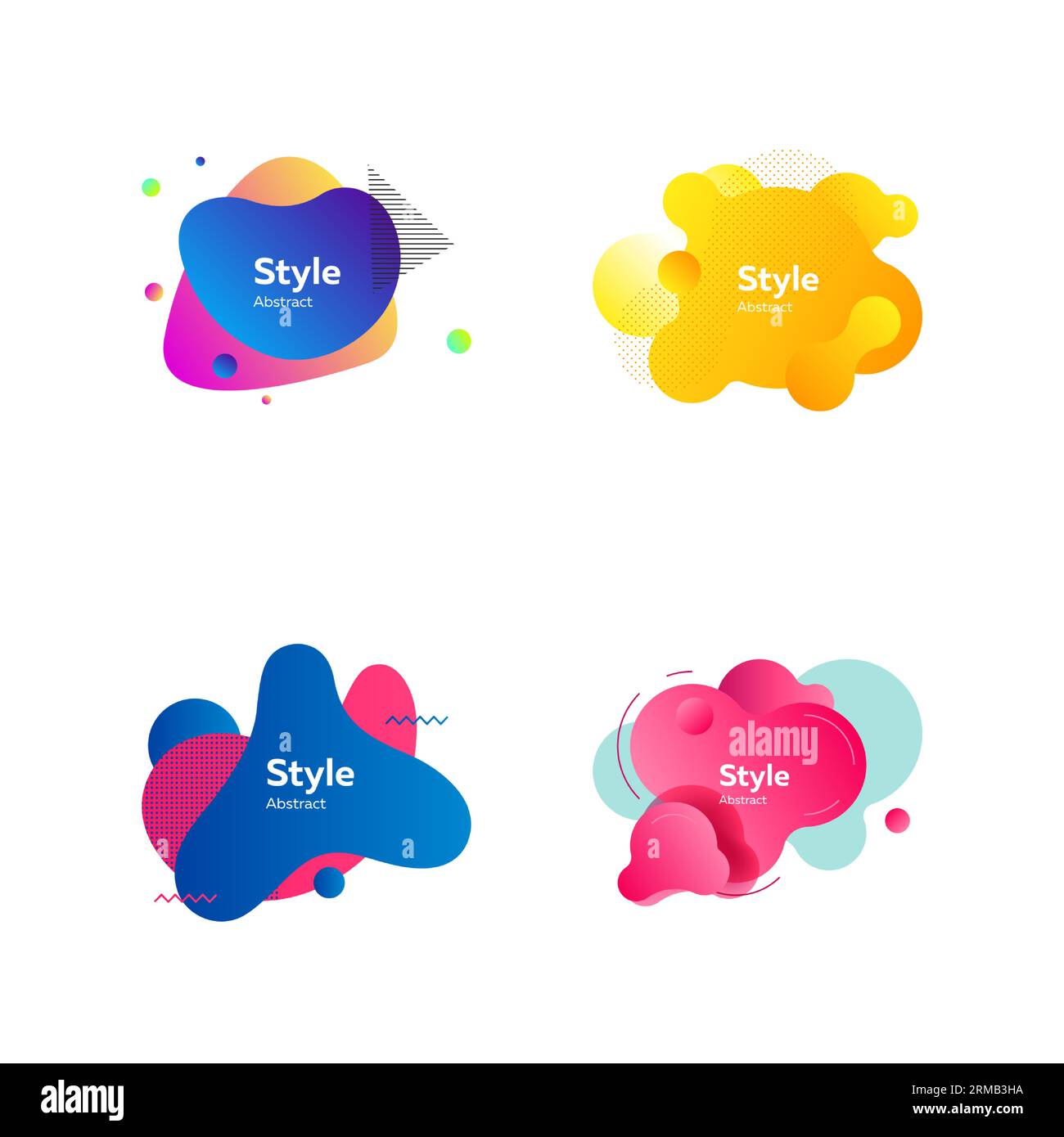 Colorful badges for banners set Stock Vector Image & Art - Alamy