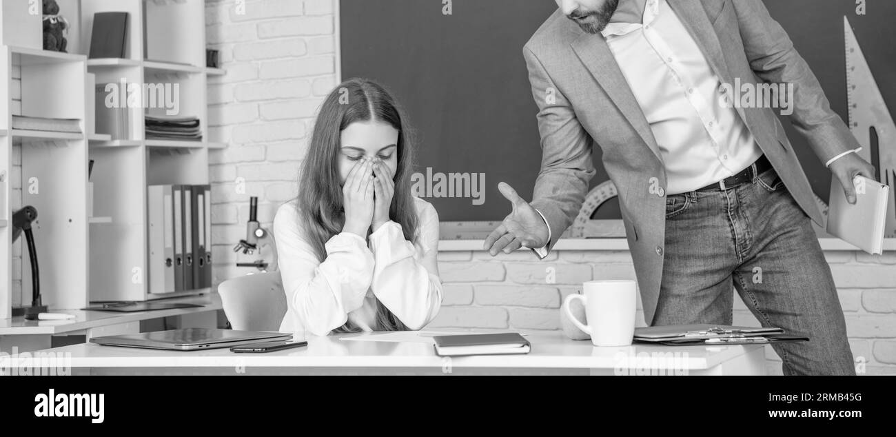 Strict school teacher Black and White Stock Photos & Images - Alamy