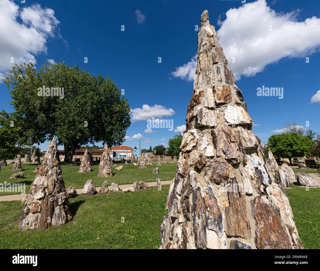 Various structures at Lemmon Petrified Park in Lemmon, South Dakota ...