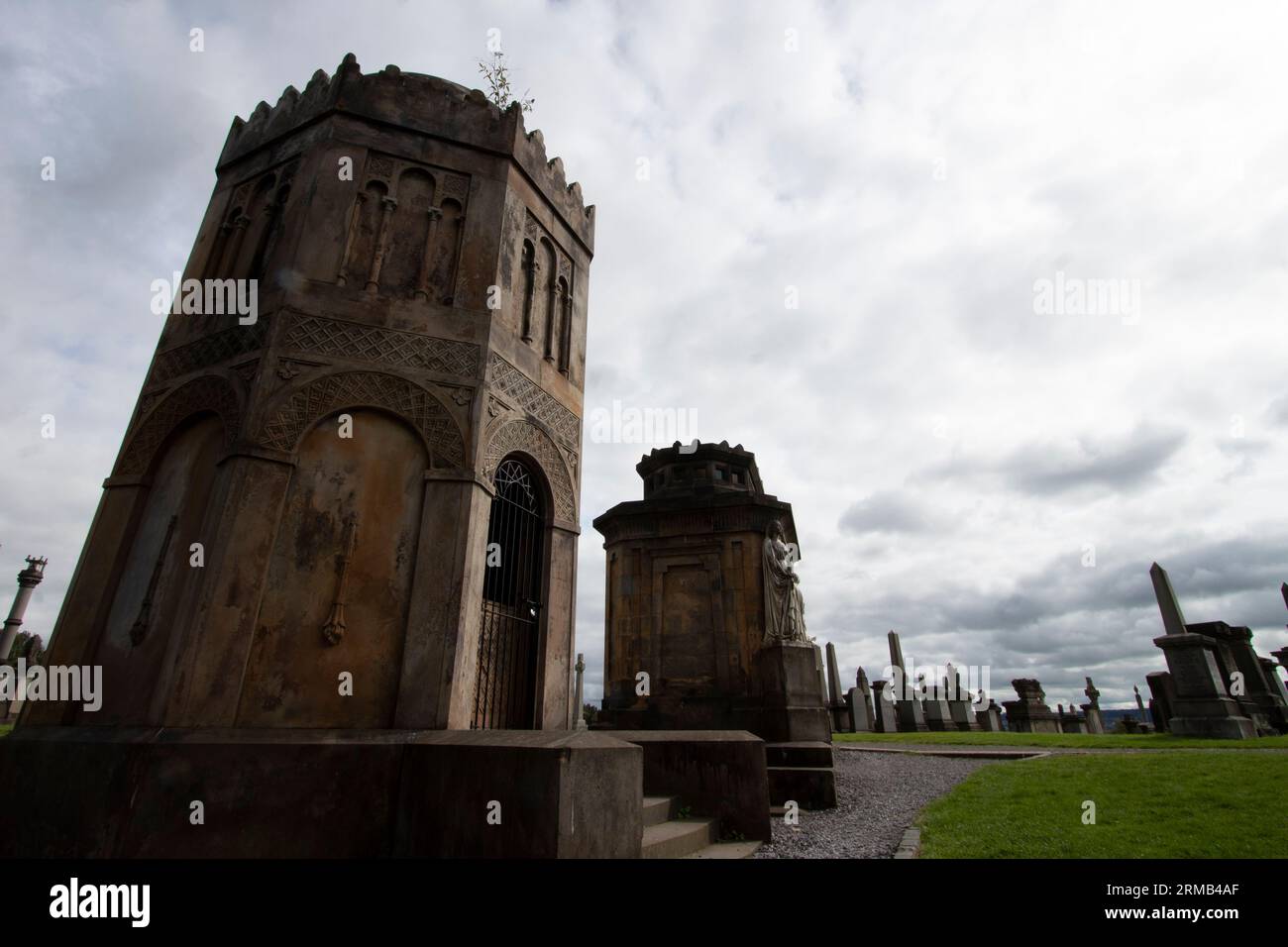 The oriental designed grave of William Rae Wilson, explorer and author ...