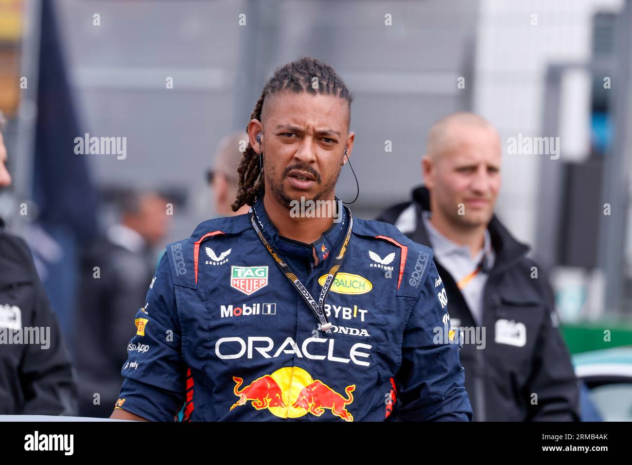 ZANDVOORT, NETHERLANDS - AUGUST 27: Calum Nicholas mechanic of Oracle ...