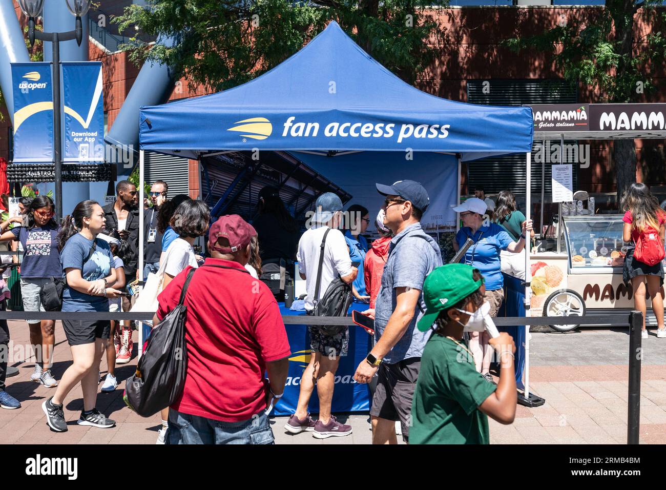 Atmosphere during US Open Fan week at Billie Jean King Tennis Center in ...