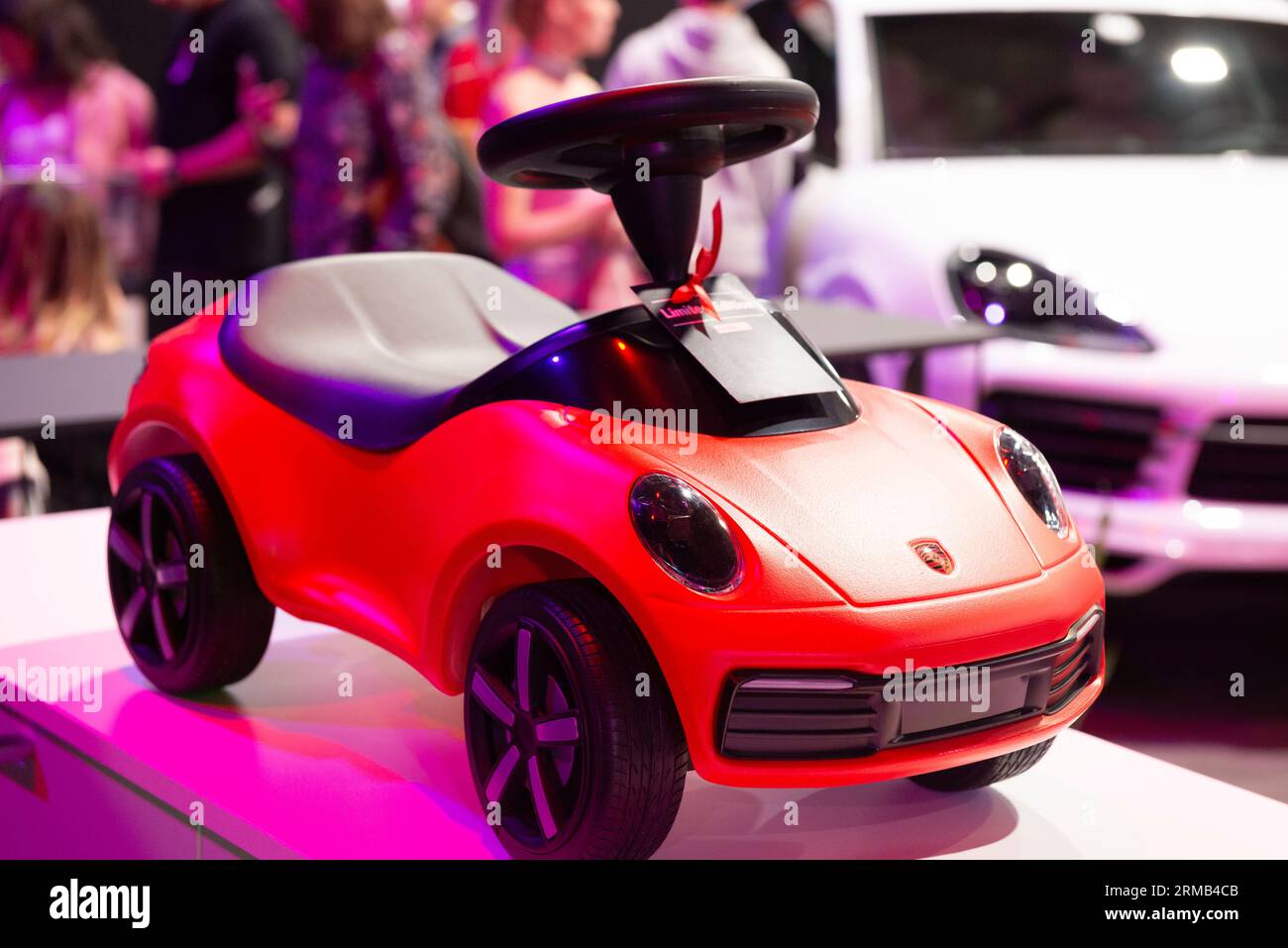 Porsche toy car memorabilia at the 75 Years of Porsche Sports Cars ...