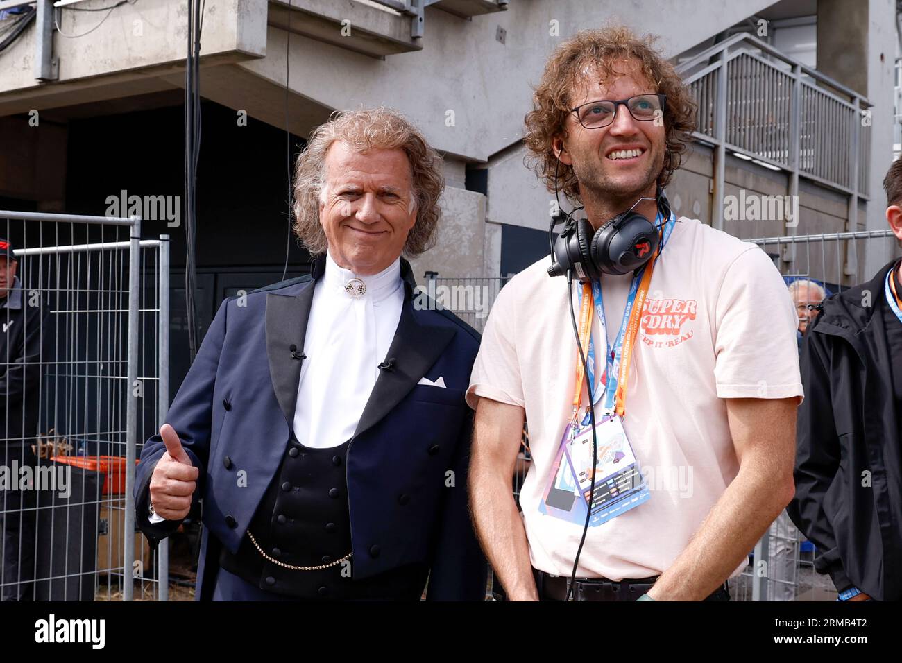 ZANDVOORT, NETHERLANDS - AUGUST 27: André Rieu (violinist) and his son ...