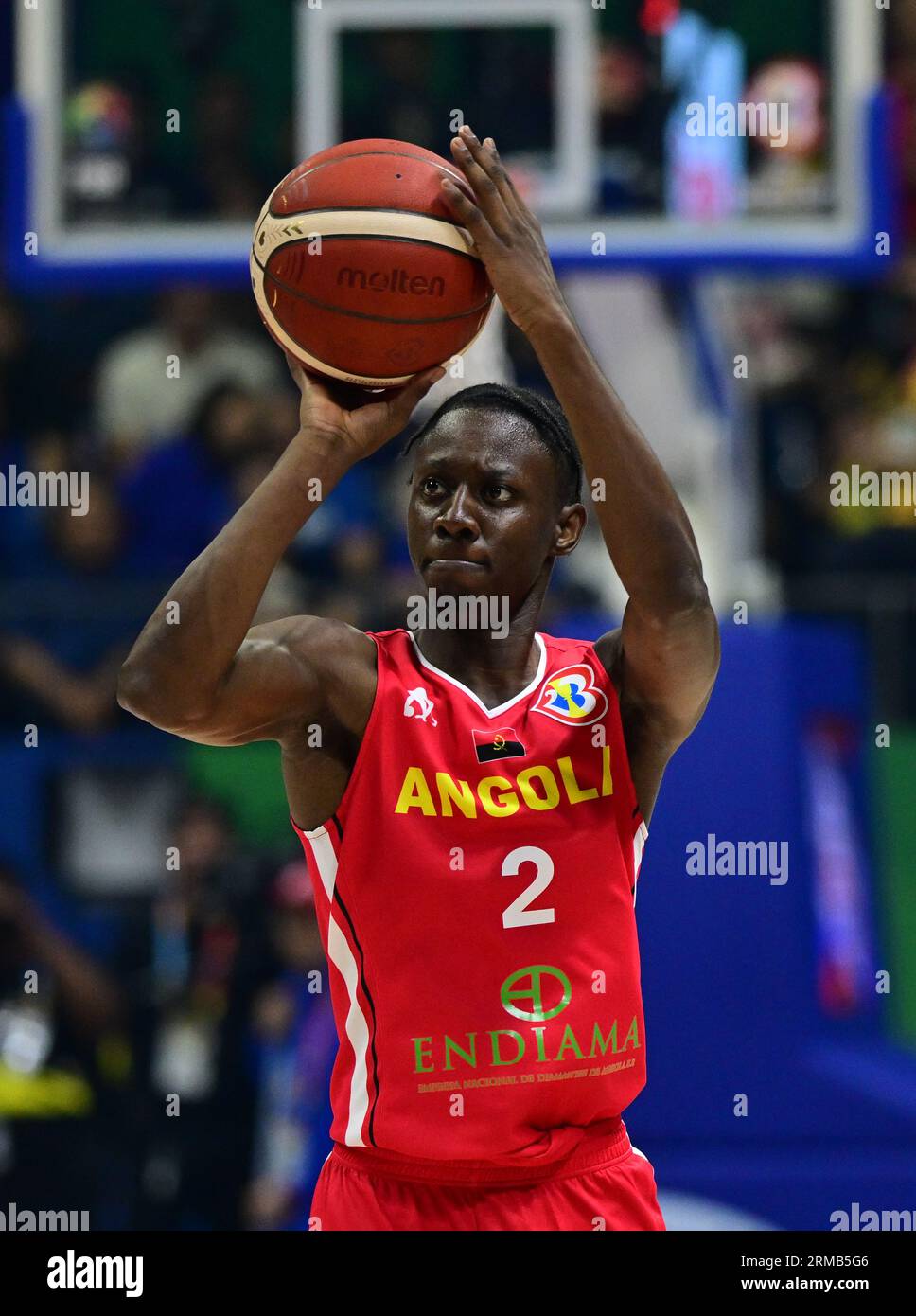Quezon City, Philippines. 27th Aug, 2023. Dimitri Maconda of the Angola ...