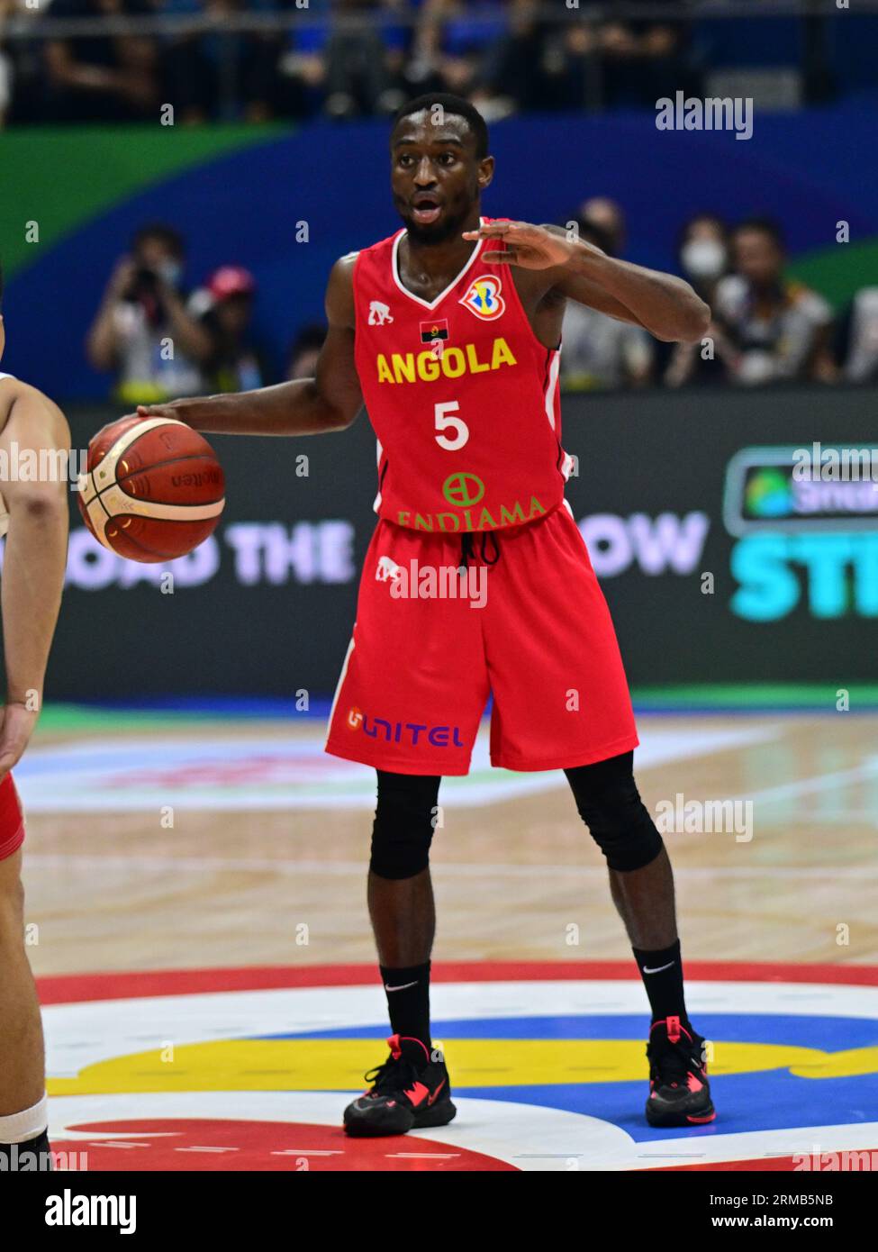 Quezon City, Philippines. 27th Aug, 2023. Childe Dundao of the Angola ...