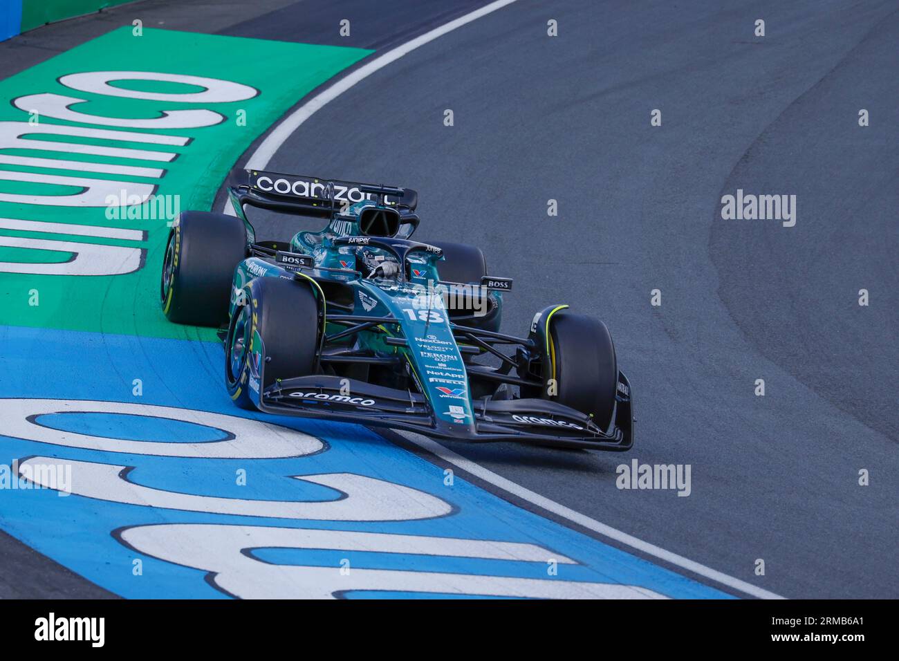 ZANDVOORT, NETHERLANDS - AUGUST 27: Lance Stroll of Aston Martin Aramco ...