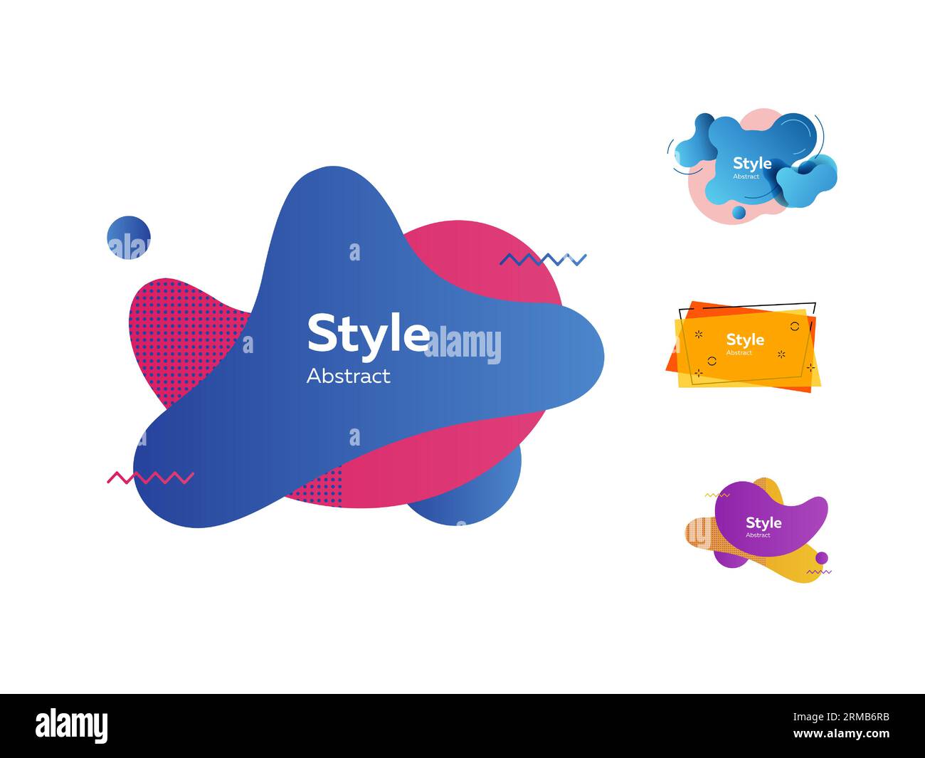 Set of irregular abstract shapes Stock Vector Image & Art - Alamy