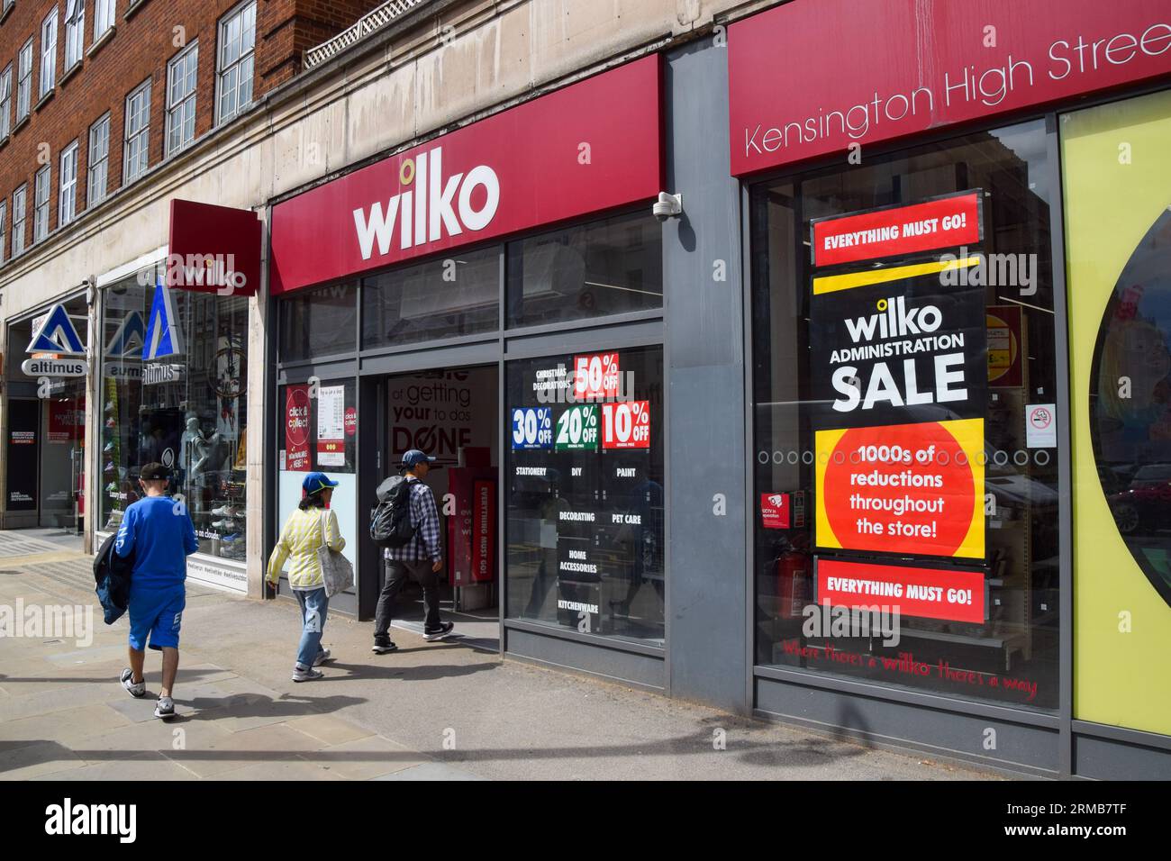 London, England, UK. 27th Aug, 2023. Exterior view of the Wilko store ...