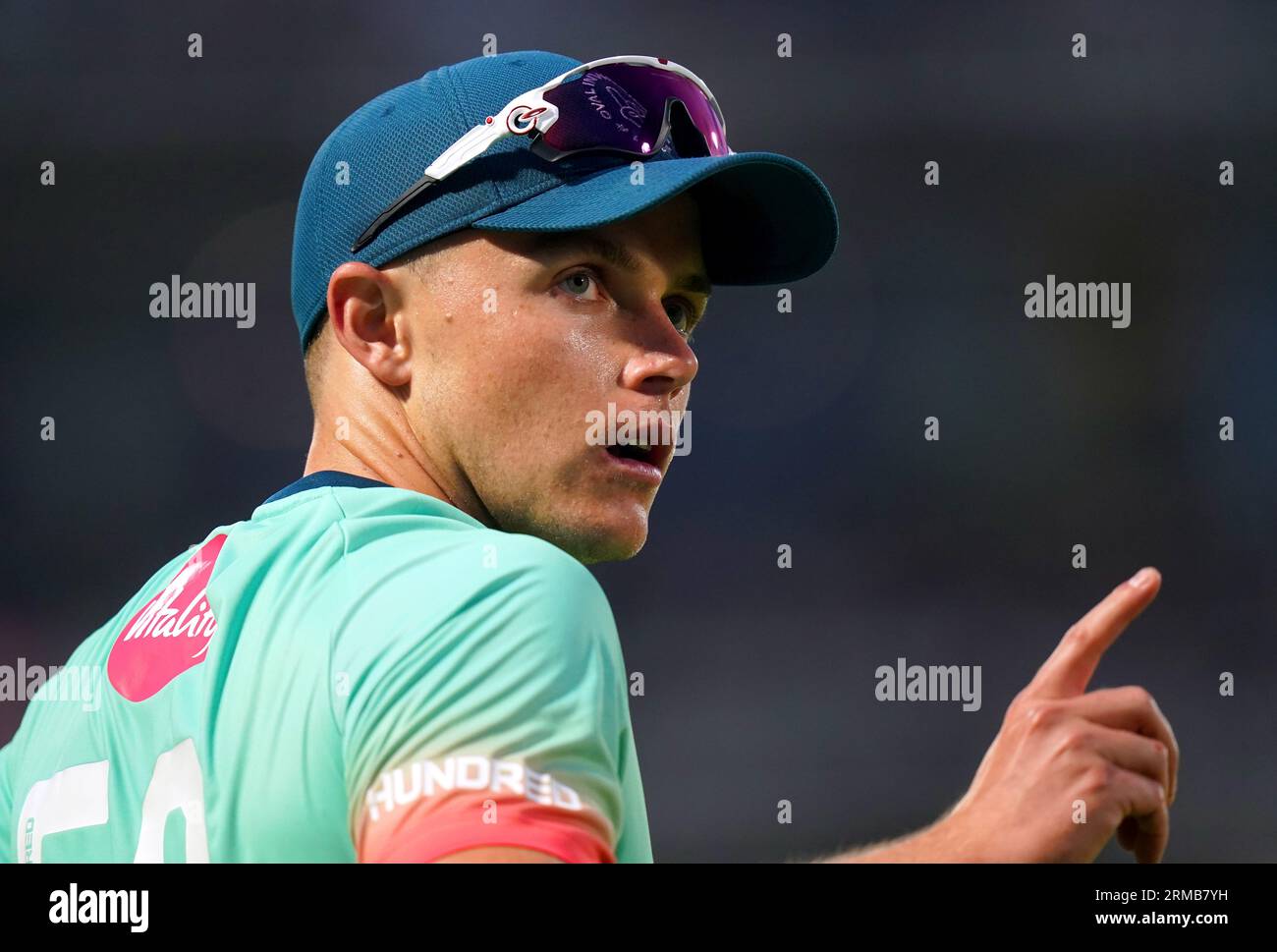 Oval Invincibles' Sam Curran during The Hundred men's final at Lord's ...