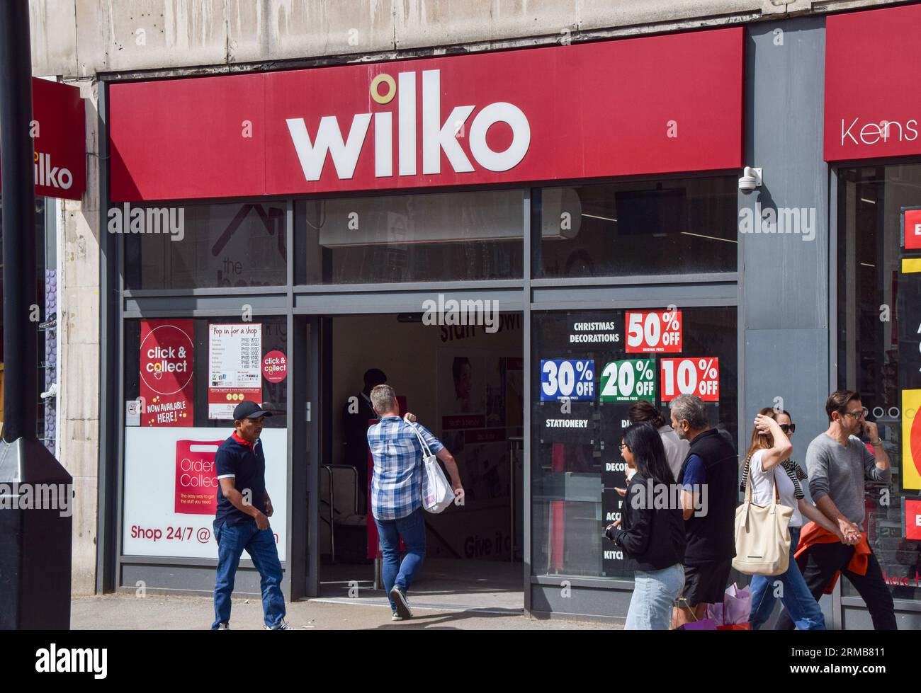 London, UK. 27th August 2023. Exterior view of the Wilko store on ...