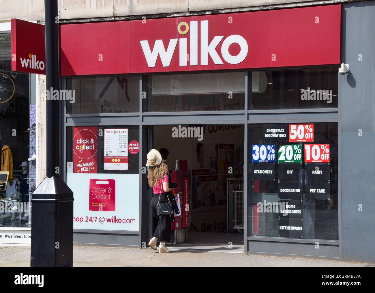 London, UK. 27th August 2023. Exterior view of the Wilko store on ...