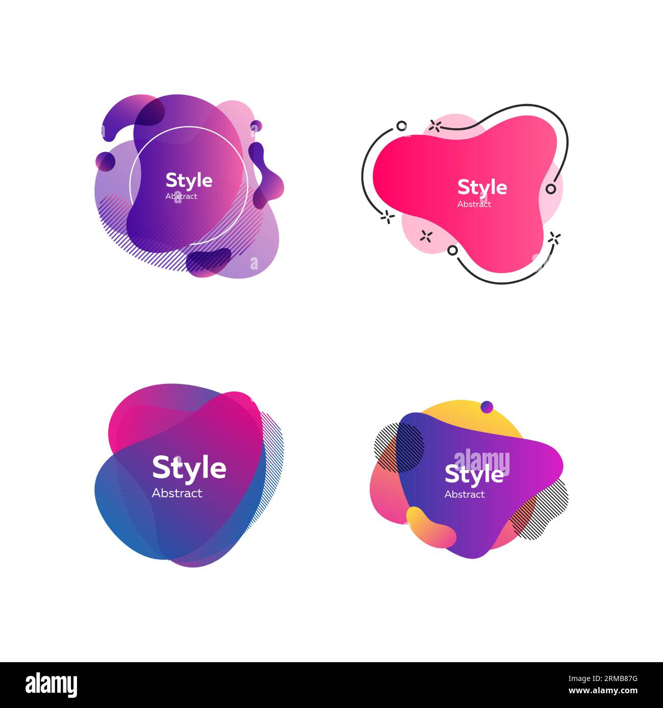 Abstract geometric element set Stock Vector Image & Art - Alamy