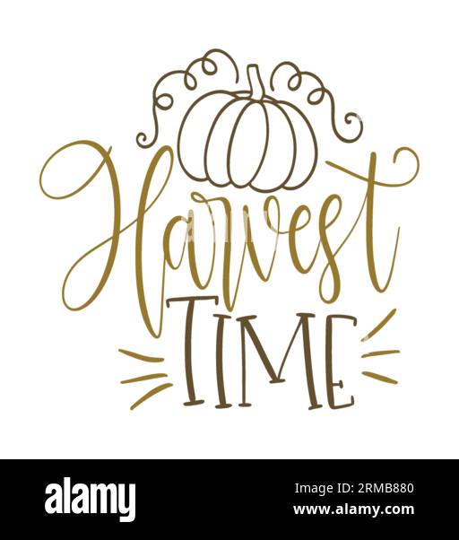 Harvest time typography t-shirt design, tee print, t-shirt design ...
