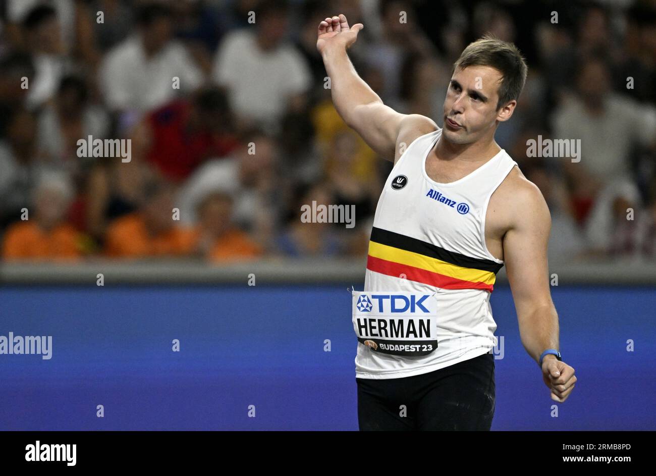 Budapest, Hungary. 27th Aug, 2023. Belgian Timothy Herman pictured ...