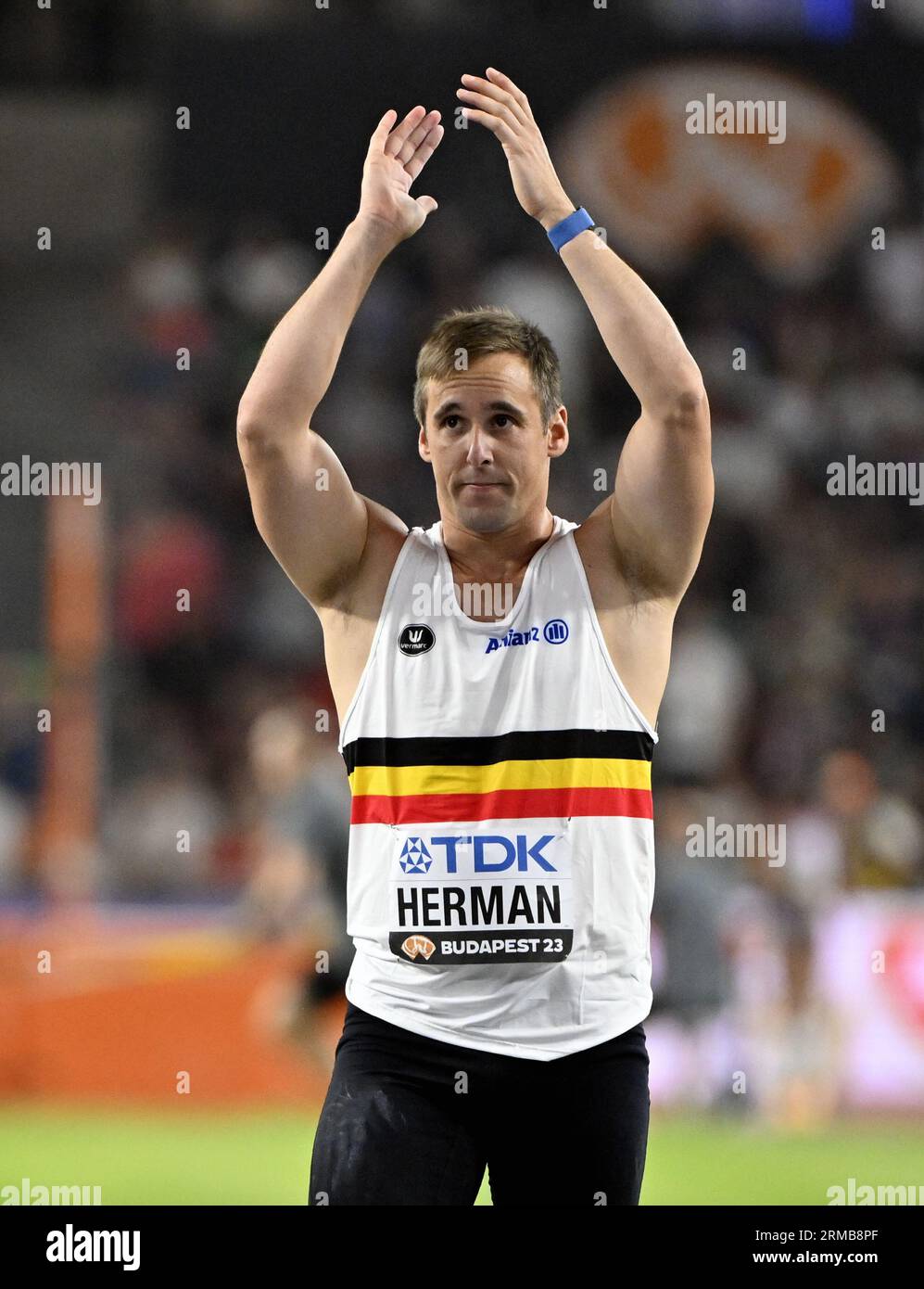 Budapest, Hungary. 27th Aug, 2023. Belgian Timothy Herman pictured ...