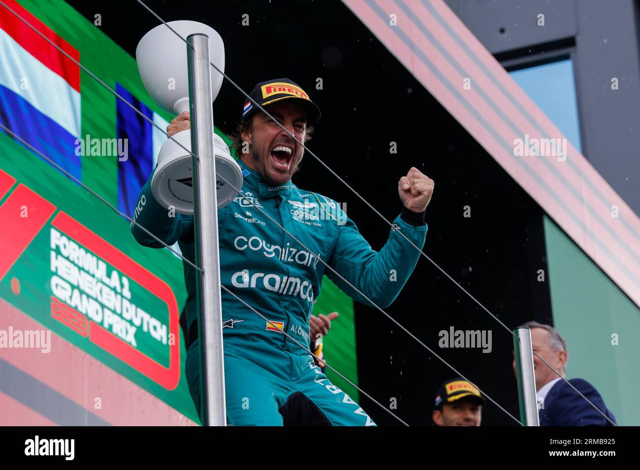 ZANDVOORT, NETHERLANDS - AUGUST 27: Fernando Alonso of Aston Martin ...