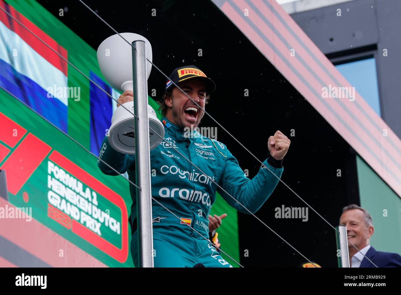 ZANDVOORT, NETHERLANDS - AUGUST 27: Fernando Alonso of Aston Martin ...
