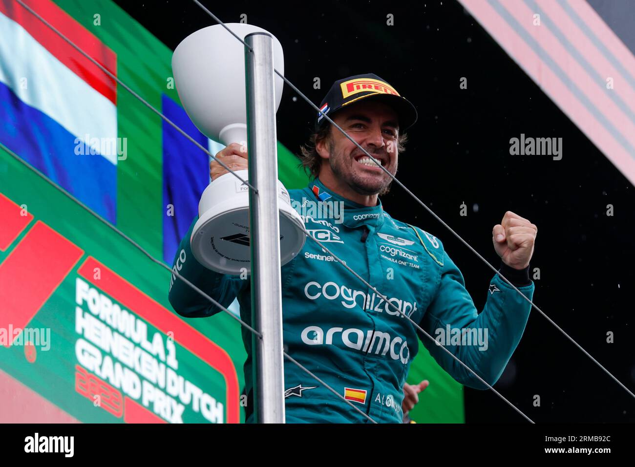ZANDVOORT, NETHERLANDS - AUGUST 27: Fernando Alonso of Aston Martin ...