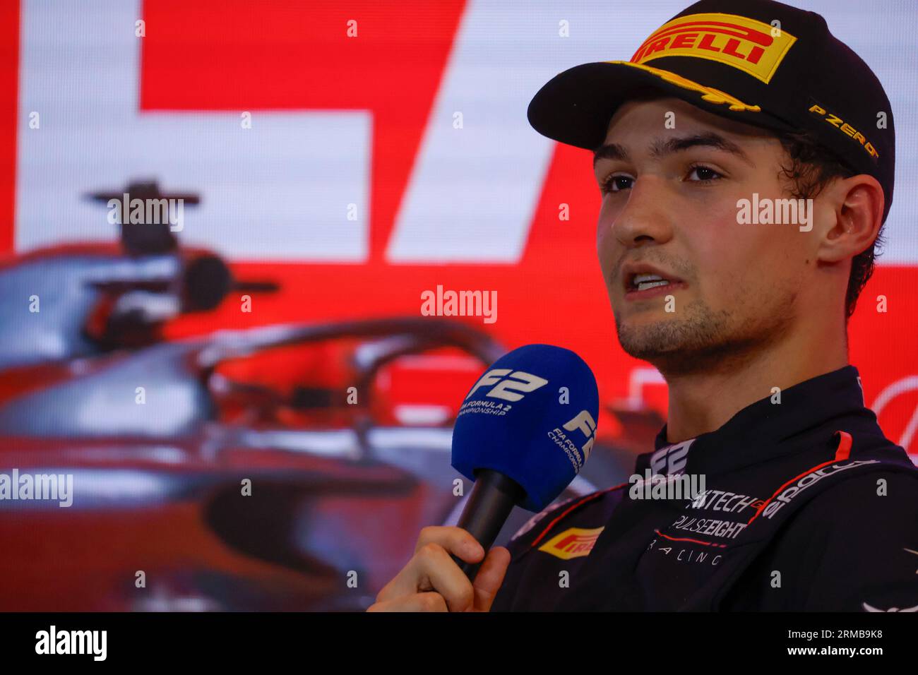 ZANDVOORT, NETHERLANDS - AUGUST 27: Formula 2 Post race intervieuws ...