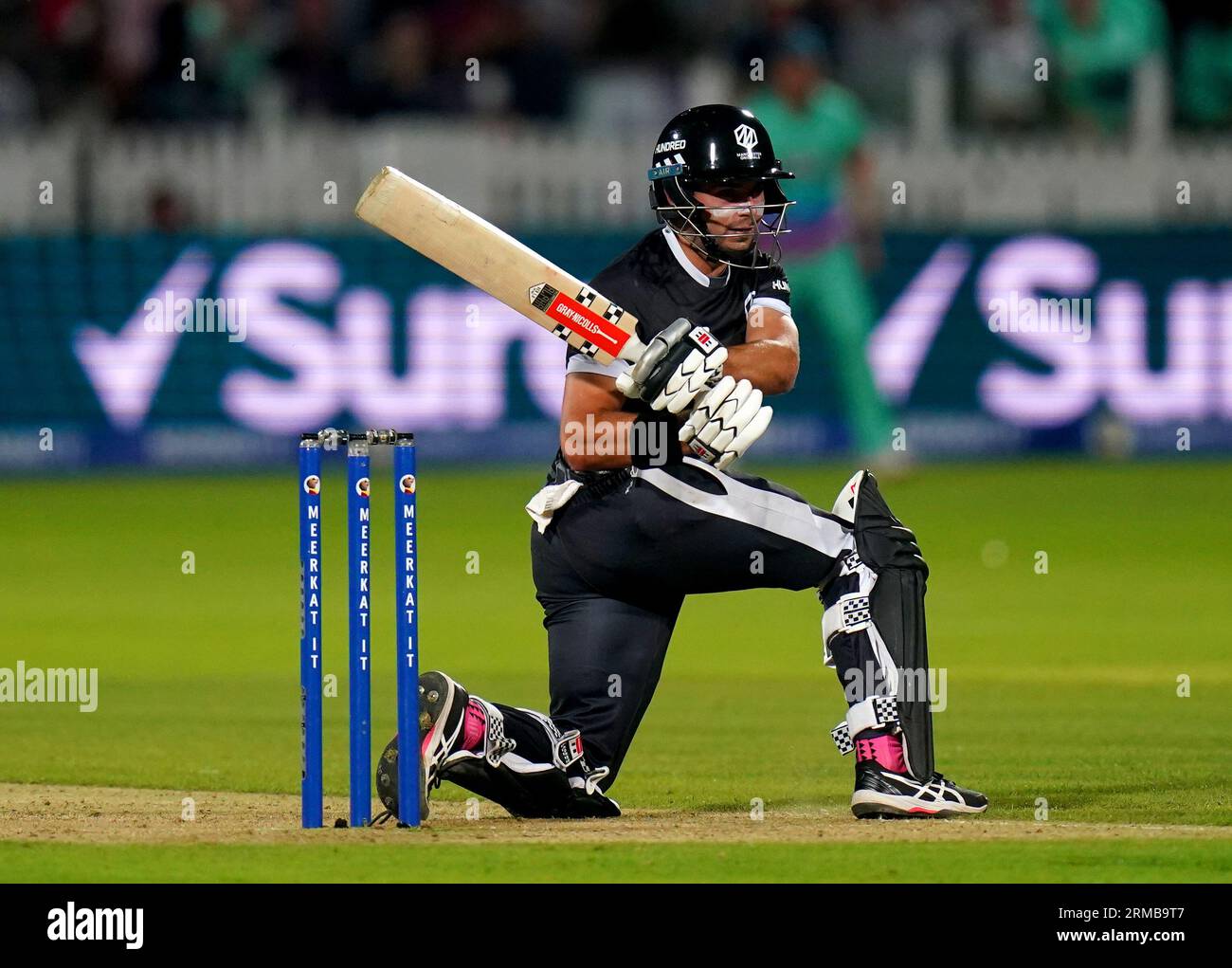 Manchester Originals' Max Holden bats during The Hundred men's final at ...