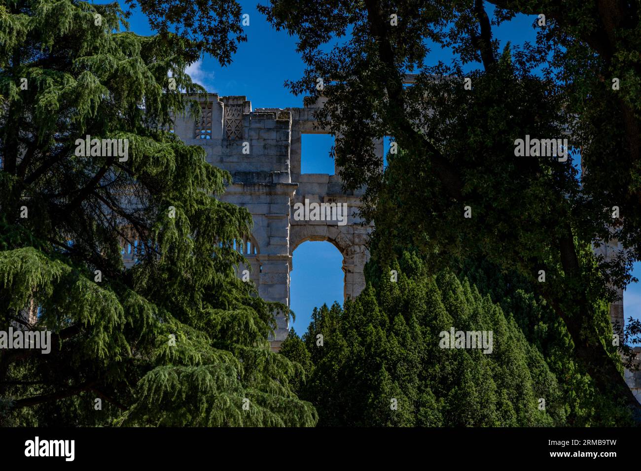 Amphitheater in Pula tourist attractions gladiatorial arena in Croatia ...