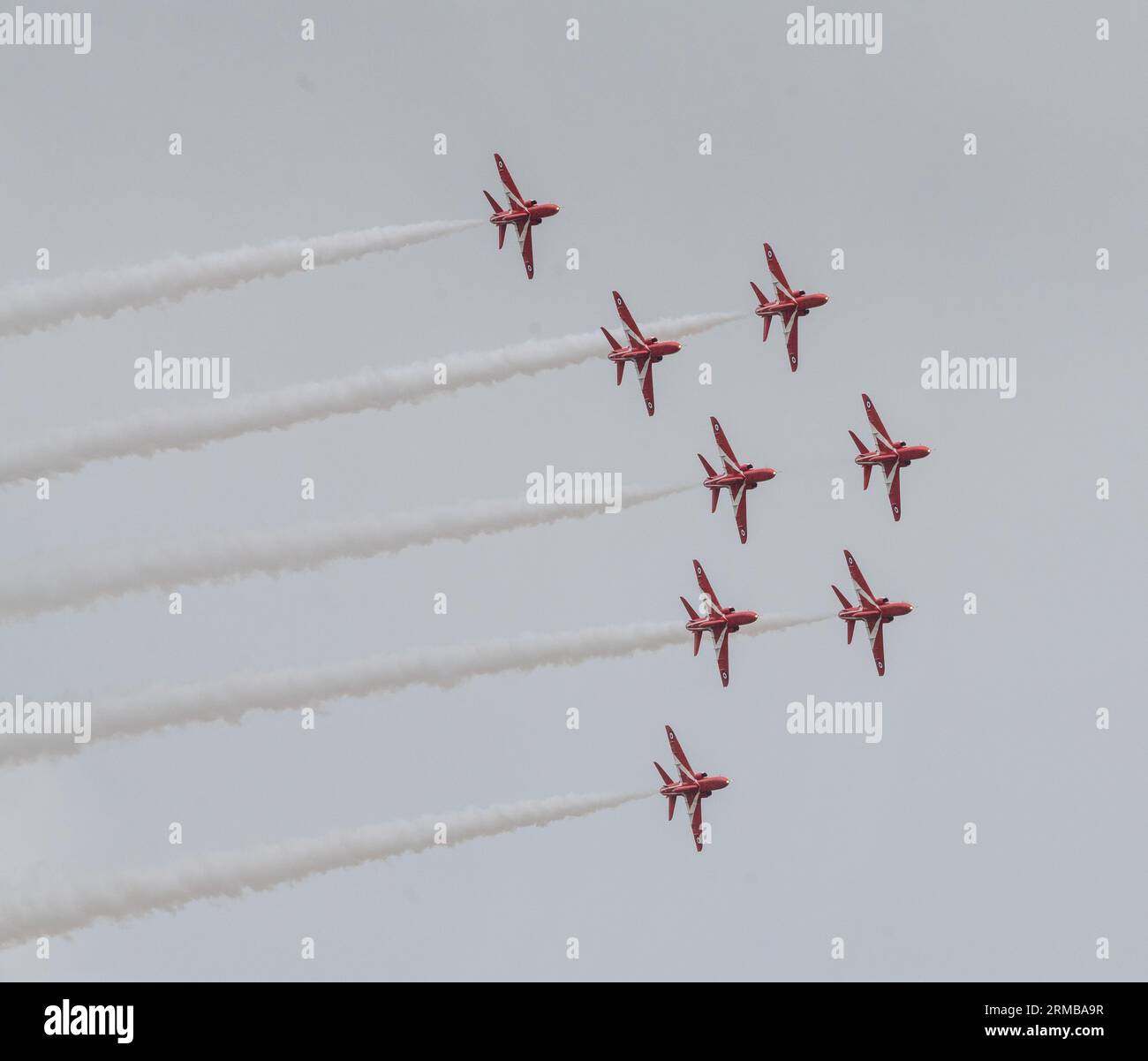 Royal Air Force Aerobatic Team The Red Arrows perform ‘Apollo ...