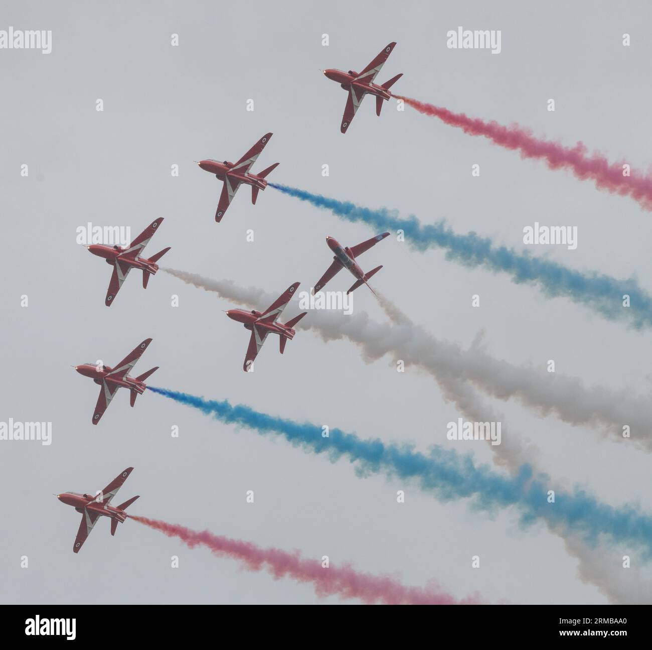 Royal Air Force Aerobatic Team The Red Arrows perform ‘Tornado’ while ...