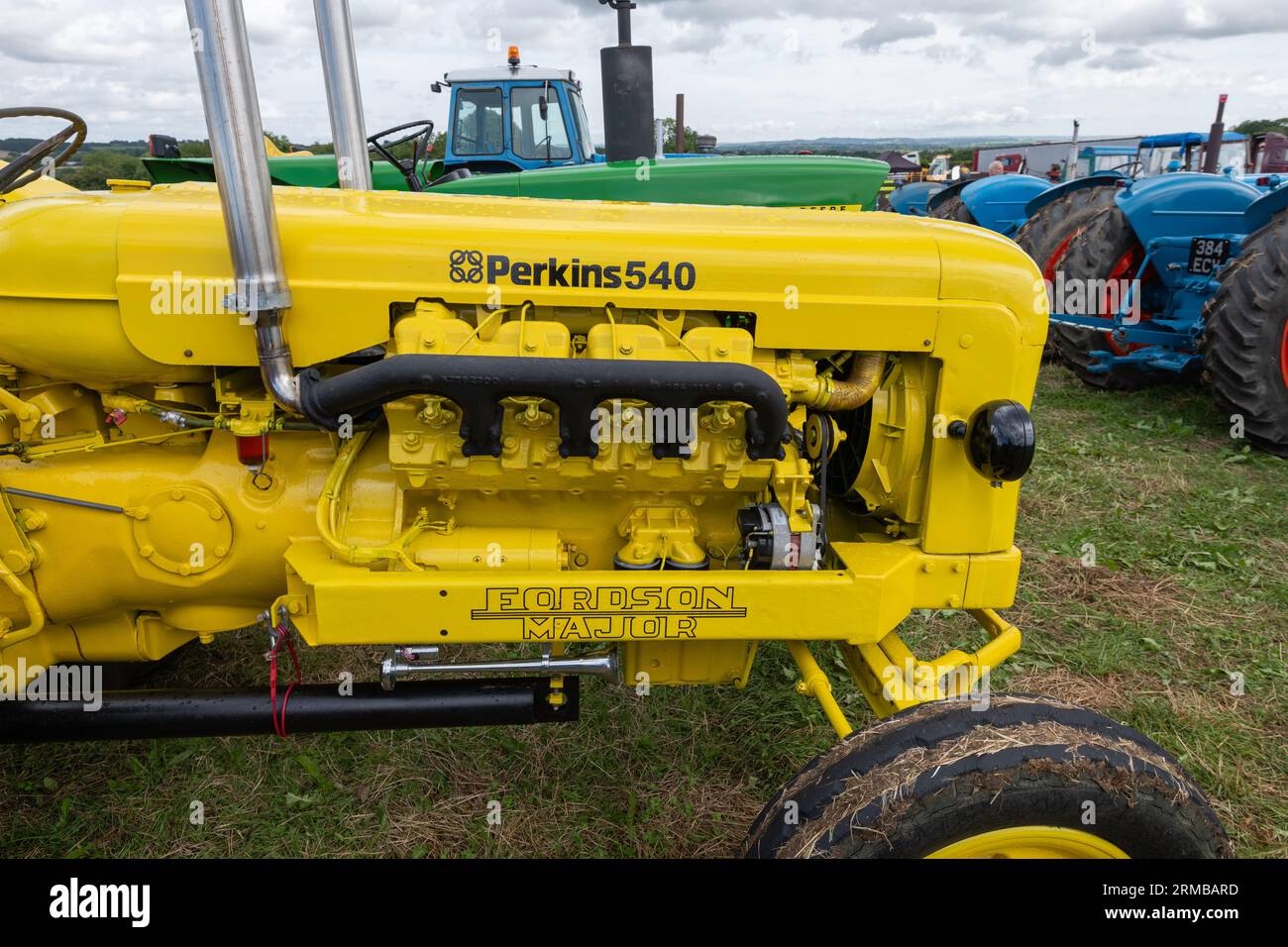 Low Ham.Somerset.United Kingdom.July 23rd 2023.A modified yellow ...
