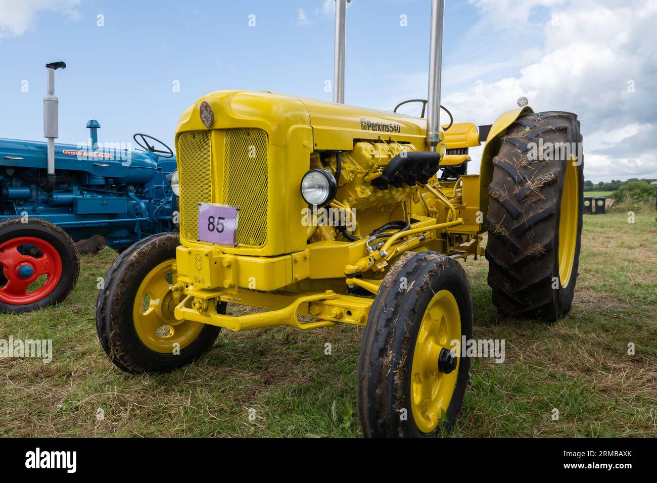 Low Ham.Somerset.United Kingdom.July 23rd 2023.A modified yellow ...