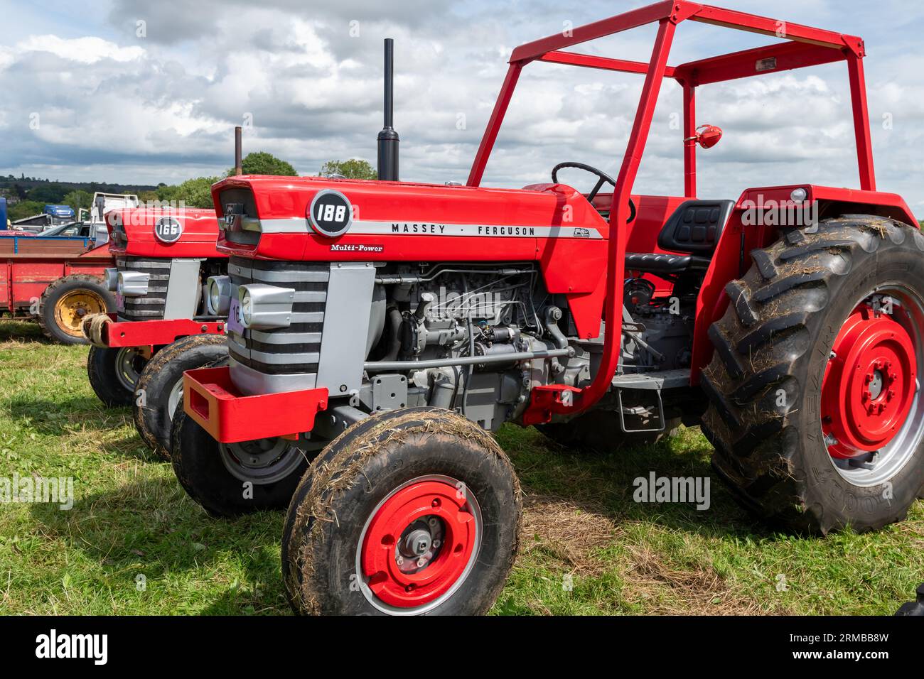 Low Ham.Somerset.United Kingdom.July 23rd 2023.A restored Massey ...