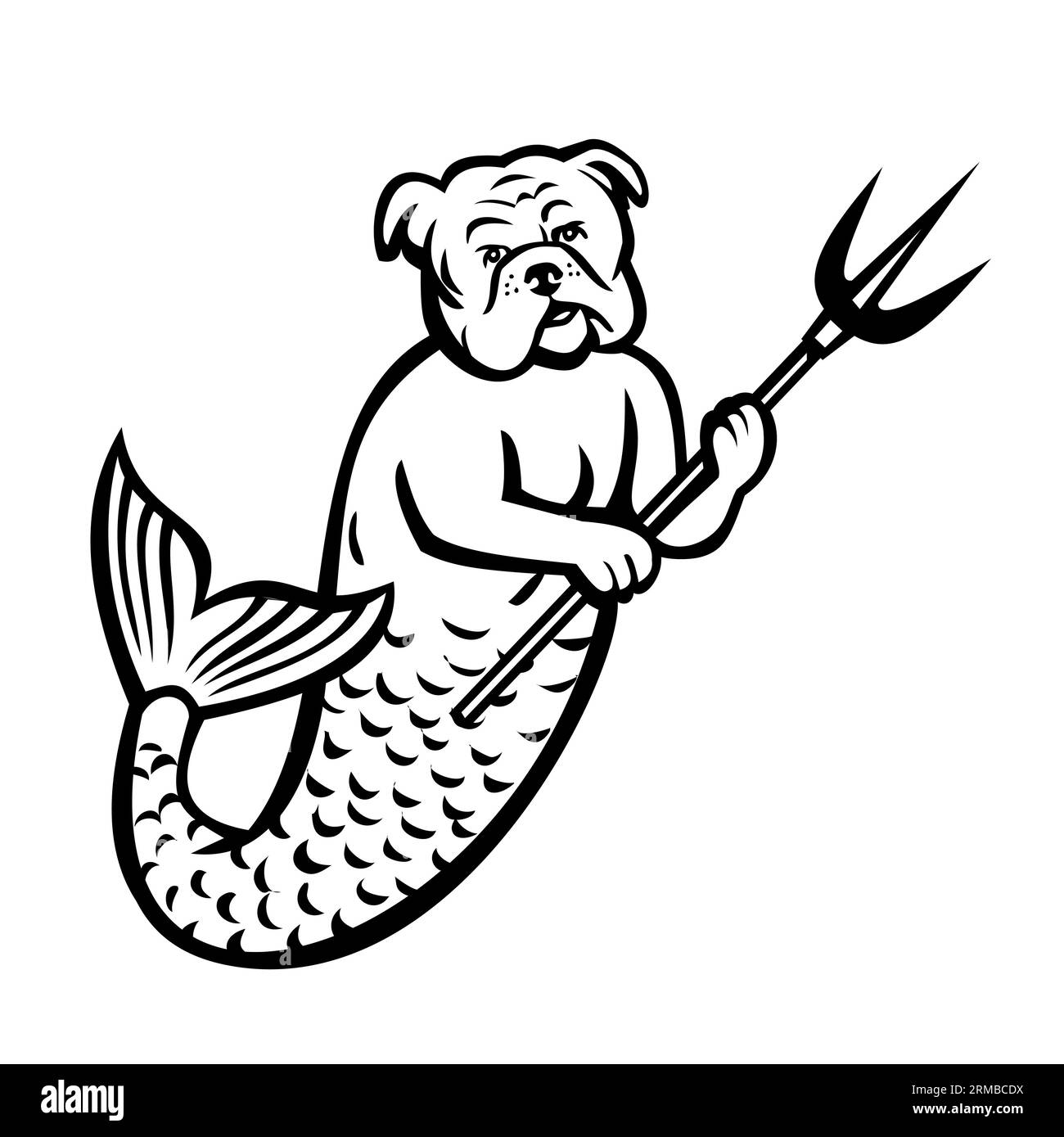 Mascot illustration of a English bulldog or British bulldog or just ...