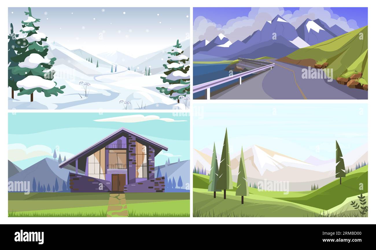 Travel outdoors vector illustration set Stock Vector Image & Art - Alamy